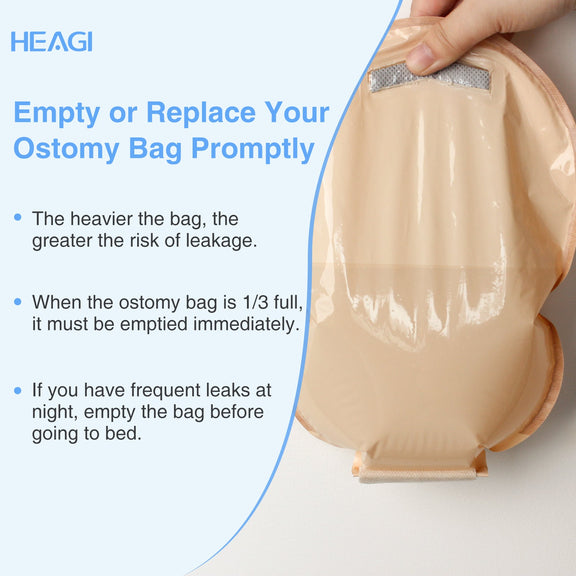 HEAGI 105 mm Large Colostomy Bags Ostomy Drainable Pouches Ileostomy ...